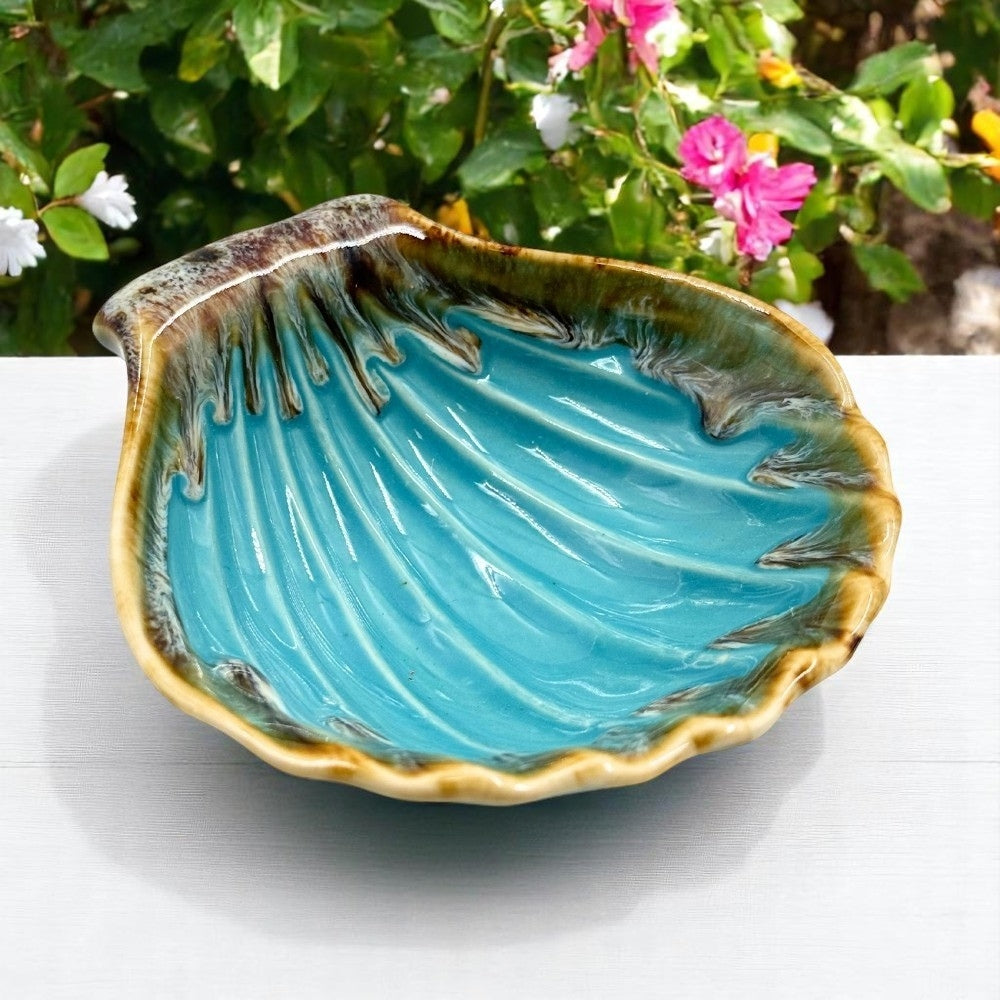 Ceramic Clam Shell Trinket Dish - Assorted | EarthsElements Wholesale