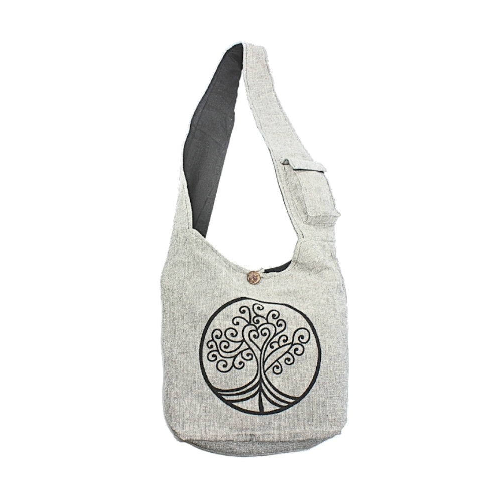 Cotton Shoulder Bag -Tree of Life, pack of 2 | EarthsElements Wholesale