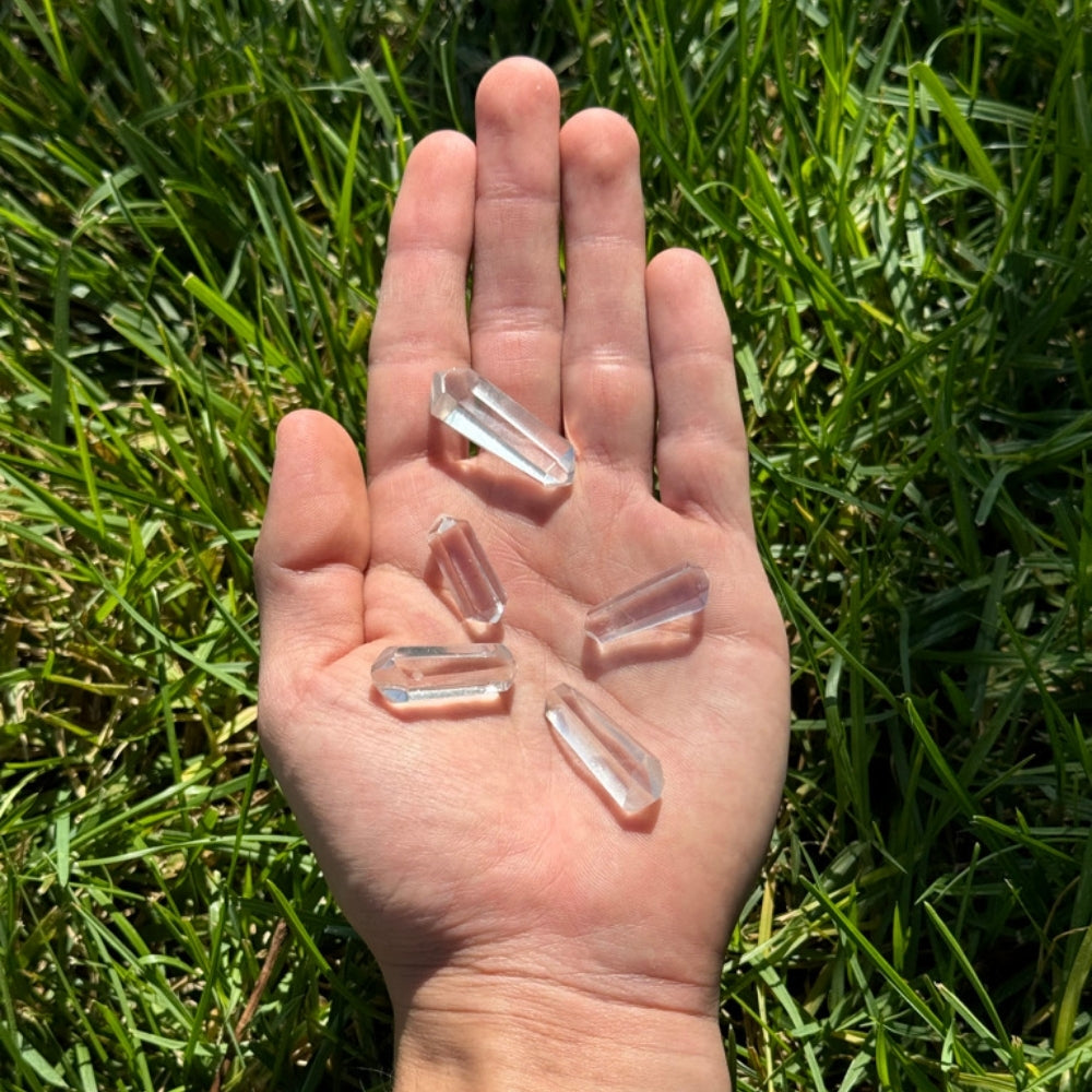 Double Terminated - Clear Quartz Mini | EarthsElements Wholesale